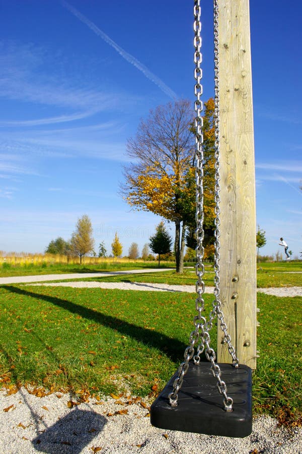 Alone swing stock image. Image of seasonal, sand, tree - 11311691