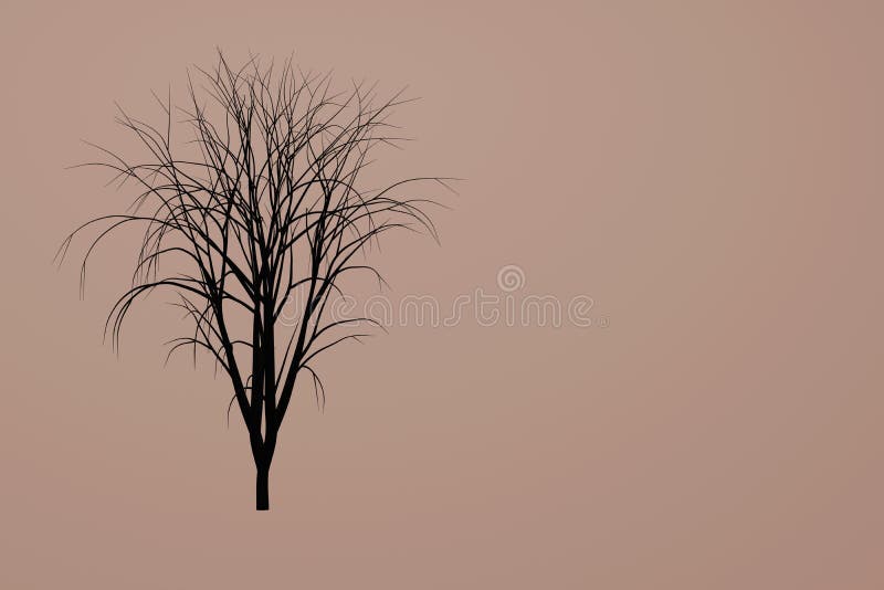 Alone tree stock illustration. Illustration of floor, create - 9741538
