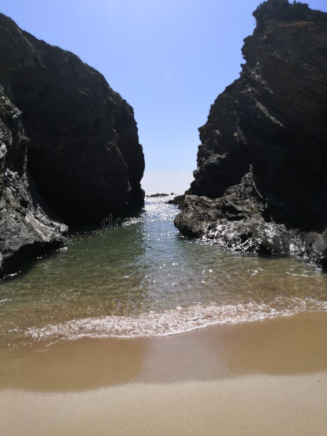 Alone with Yourself in a Private Beach Stock Photo - Image of ocean ...