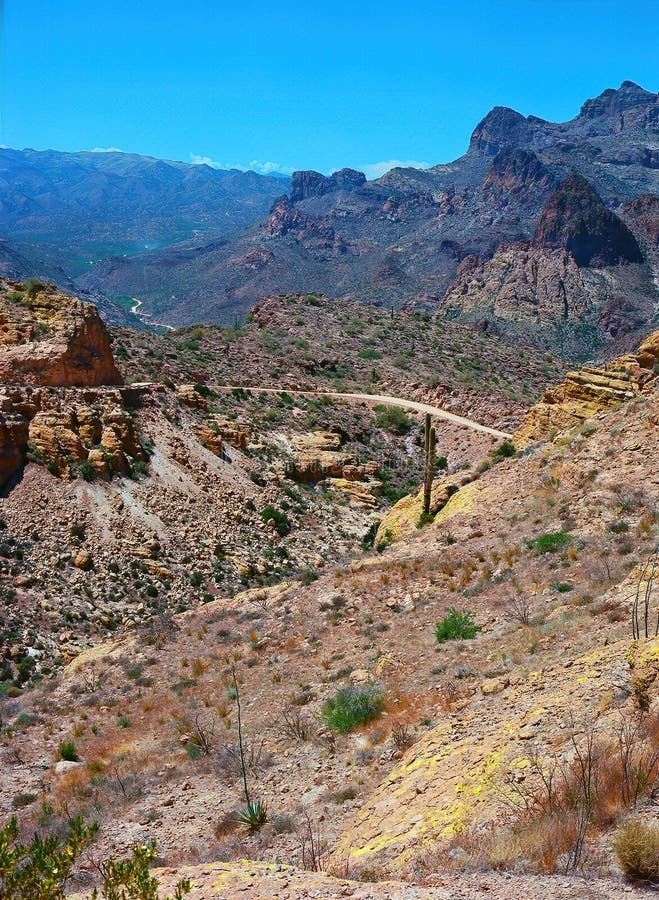 Along the Apache Trail Arizona Stock Photo - Image of river, forest ...