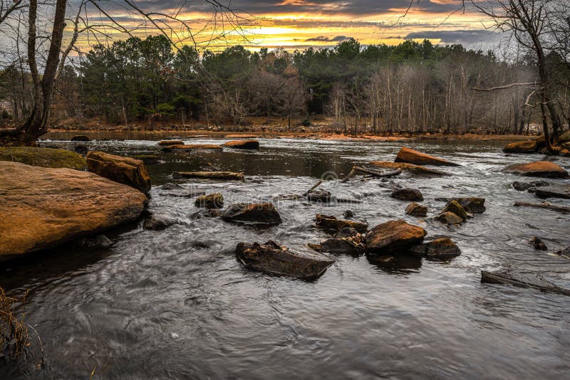 Along the Banks of the Neuse River Stock Photo - Image of hydroelectric ...