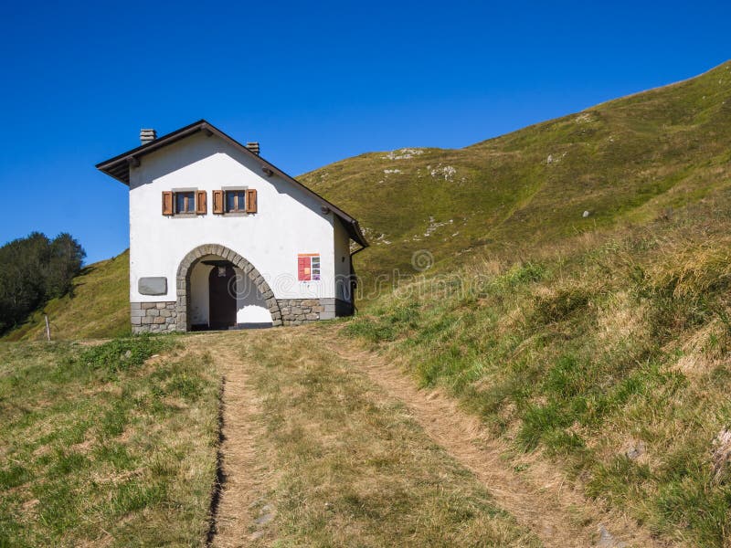 Along the Path Towards the Summit of the Mountain Stock Image - Image ...
