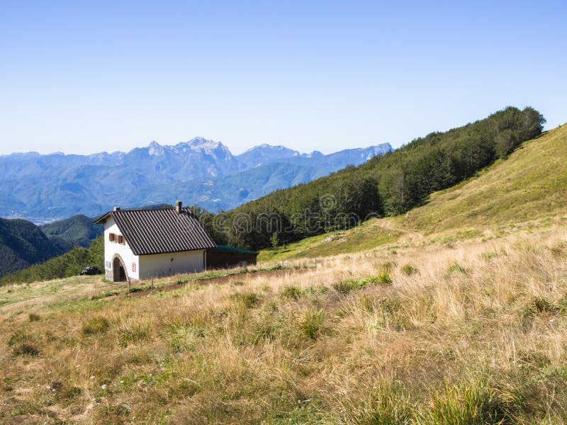Along the Path Towards the Summit of the Mountain Stock Image - Image ...
