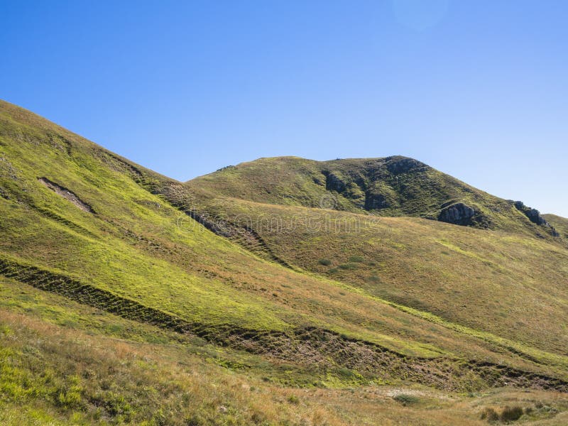 Along the Path Towards the Summit of the Mountain Stock Image - Image ...