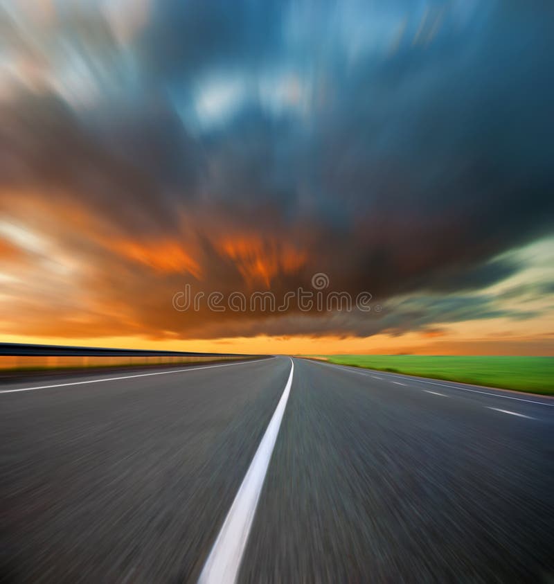 Along the road stock image. Image of landscape, auto - 33677705