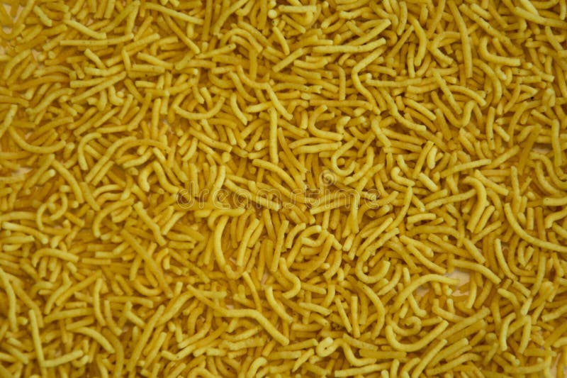 Aloo Bhujia Snacks Creative Shoot Stock Image - Image of curry, noodle ...