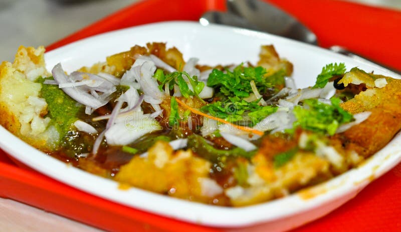 Aloo tikki chat stock photo. Image of falafel, aloo, cooking - 24156764