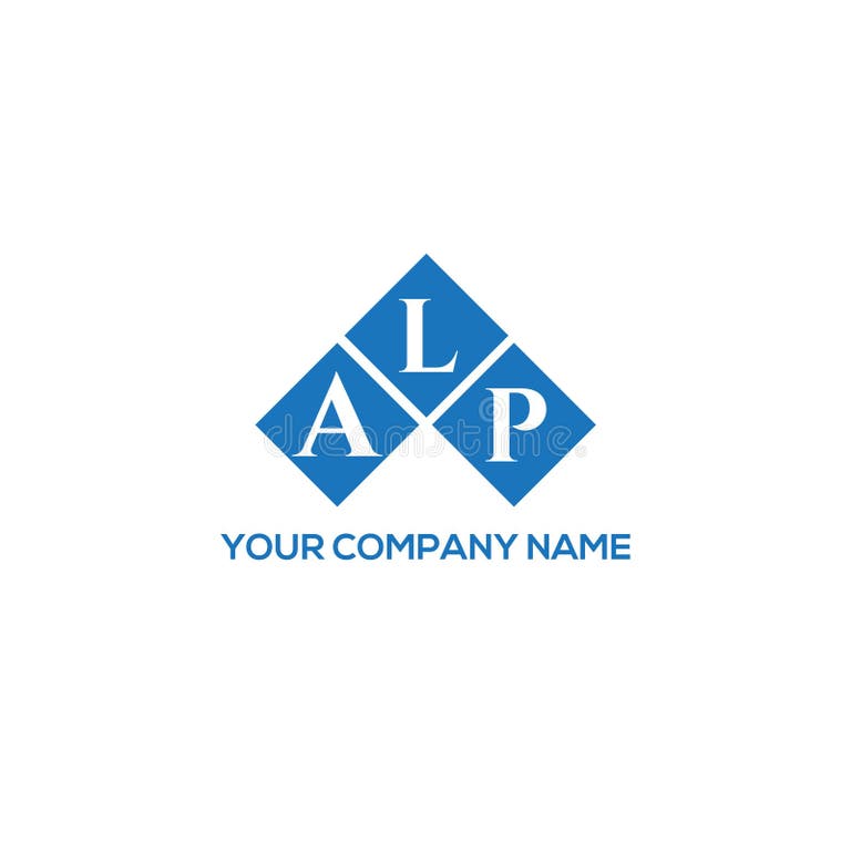 ALP Letter Logo Design on WHITE Background. ALP Creative Initials ...