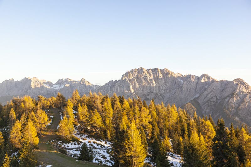 Alp Mountain sunset stock image. Image of alps, sunset - 25998211