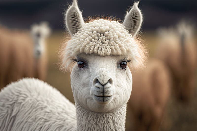 Alpaca Portraits. Generative AI Stock Illustration - Illustration of ...