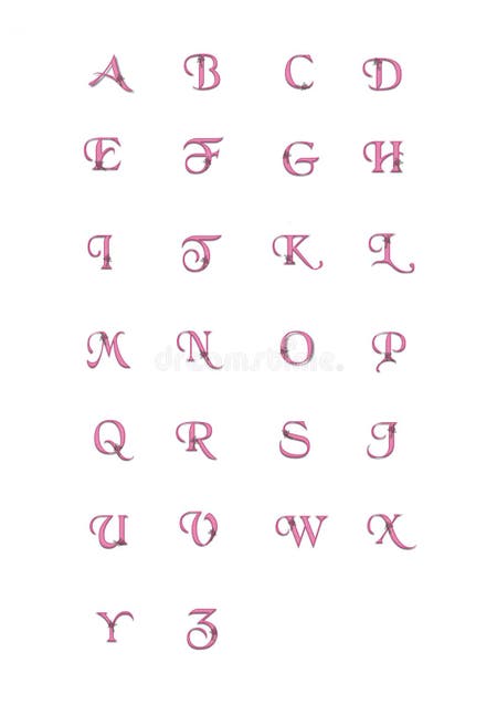 Flower Alphabet Fancy Stock Illustrations – 1,199 Flower Alphabet Fancy ...