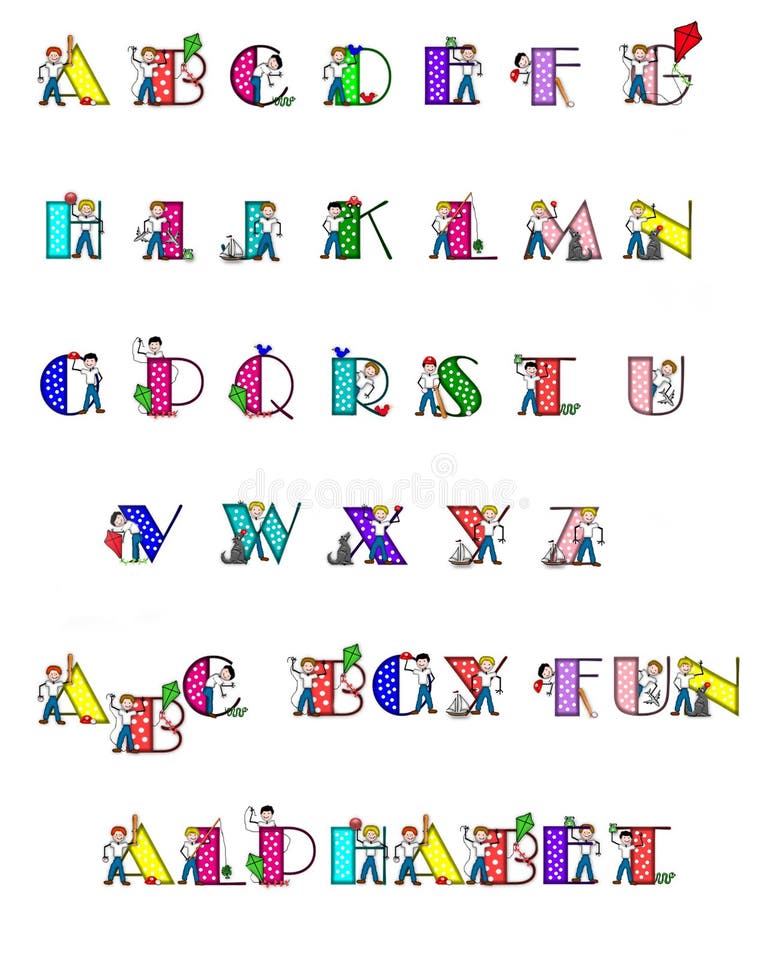 Alphabet Boys Stock Illustrations – 1,432 Alphabet Boys Stock ...