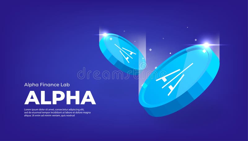 Alpha Finance Lab ALPHA Coin Cryptocurrency Concept Banner Background ...