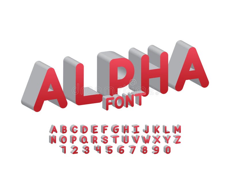 Alpha Font. Vector Alphabet Letters Stock Vector - Illustration of ...