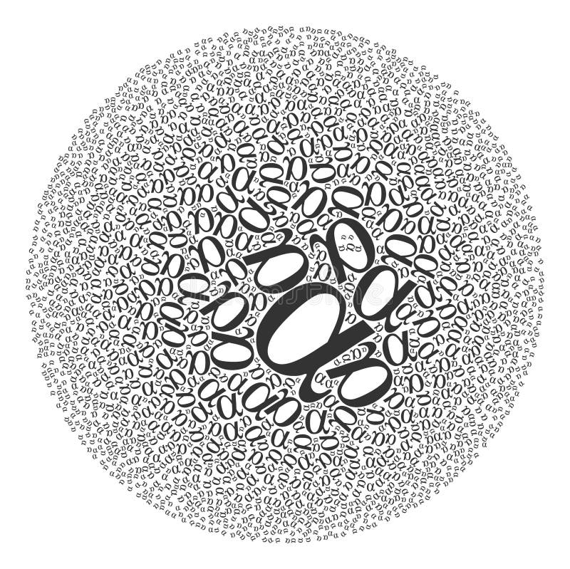 Alpha Greek Alphabet Design Trendy Stock Vector - Illustration of ...