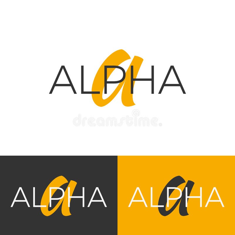 Alpha Logo. Letter a Logo. Vector Logo Template. Logotype Concept ...