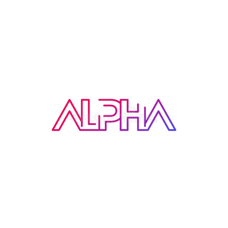 Alpha logo design stock vector. Illustration of concept - 56499096