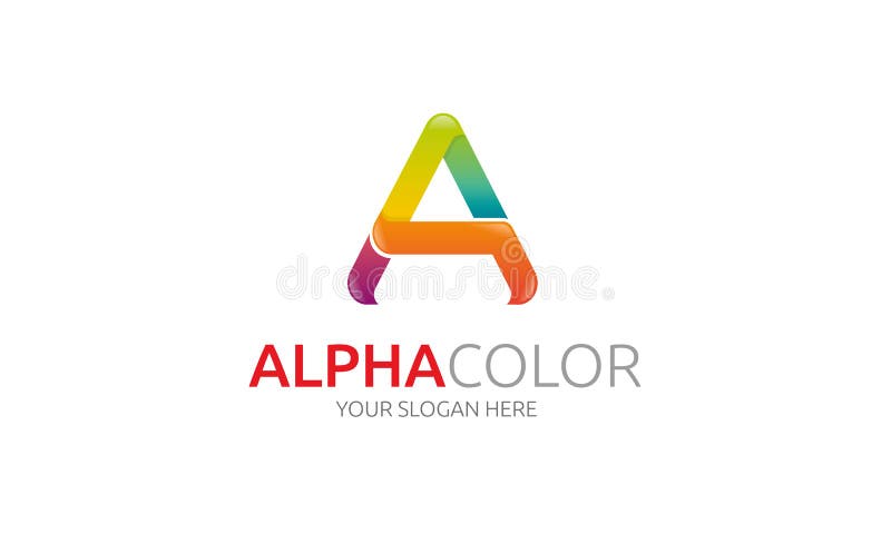 Alpha Logo stock vector. Illustration of company, logo - 90718597
