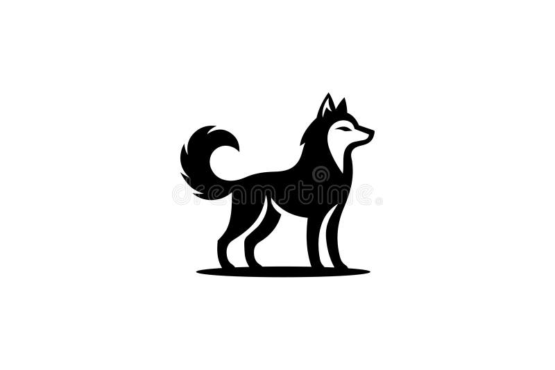 The Alpha S Shadow Wolf Vector Silhouette Stock Vector - Illustration ...