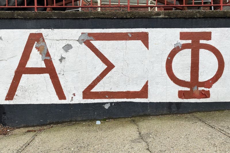 Alpha Sigma Phi, American College Dorm Wall Writing Stock Image - Image ...