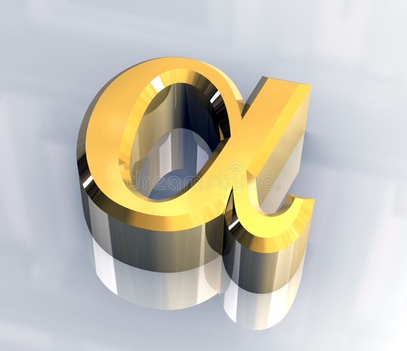 Alpha Symbol Gold 3d Stock Illustrations – 2,249 Alpha Symbol Gold 3d ...