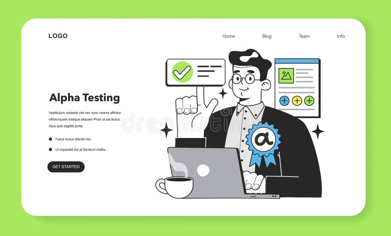 Alpha Testing Technique Web Banner Or Landing Page Software Testing