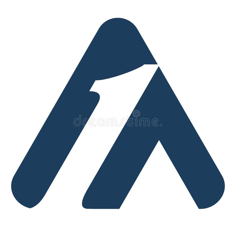 A 1 alpha vector logo stock vector. Illustration of hexagonal - 249634632