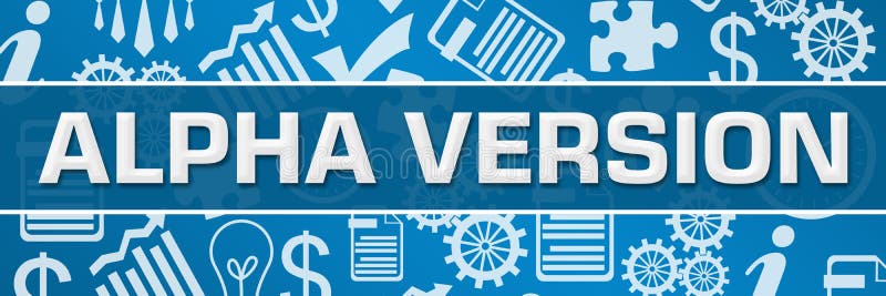 Alpha Version Colorful Technology Background Text Stock Illustration ...