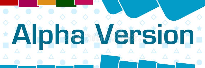 Alpha Version Colorful Technology Background Text Stock Illustration ...