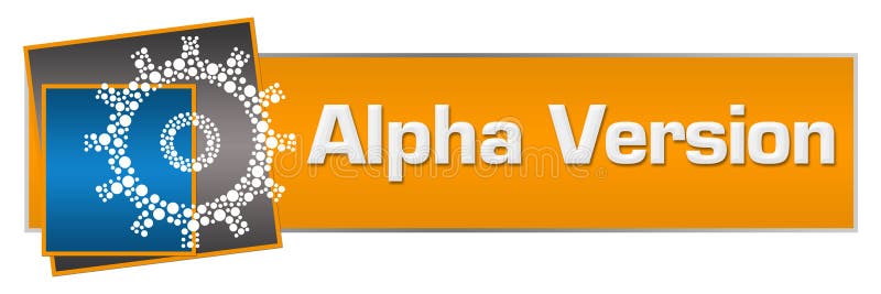 Alpha Version Colorful Technology Background Text Stock Illustration ...