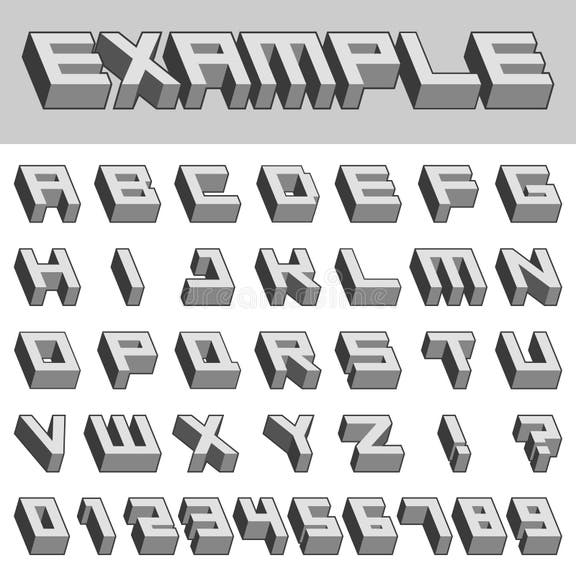 Three Dimensional Alphabet Stock Illustrations – 28,335 Three ...