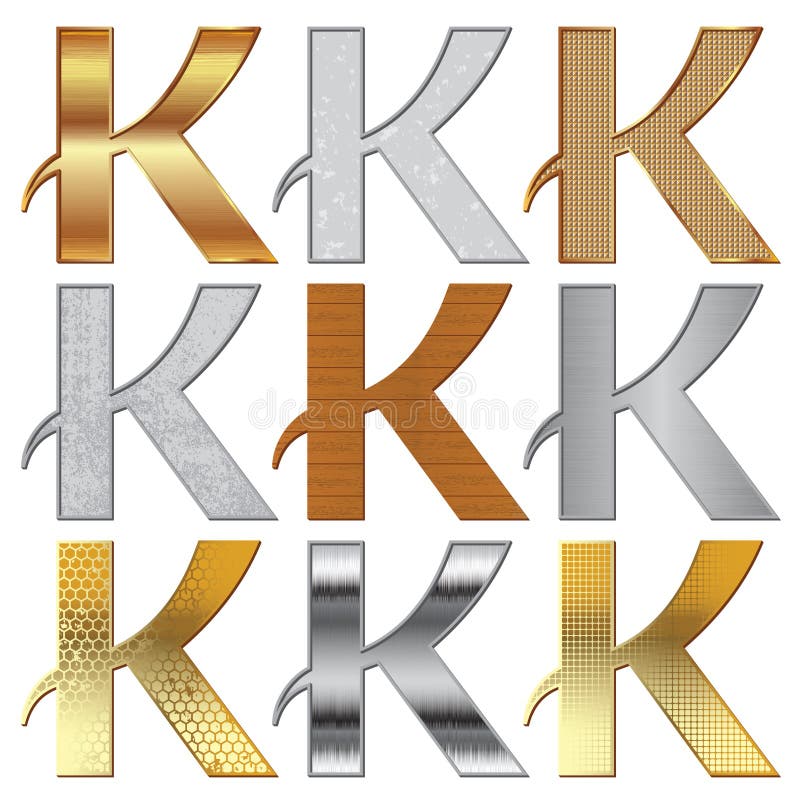 Letter K in glass 3D stock illustration. Illustration of english - 4486439