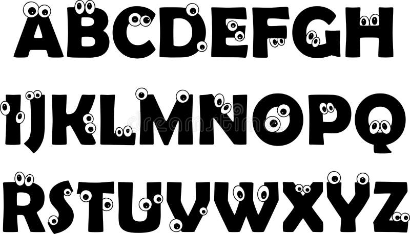 Alphabet Eyes Stock Illustrations – 1,194 Alphabet Eyes Stock ...