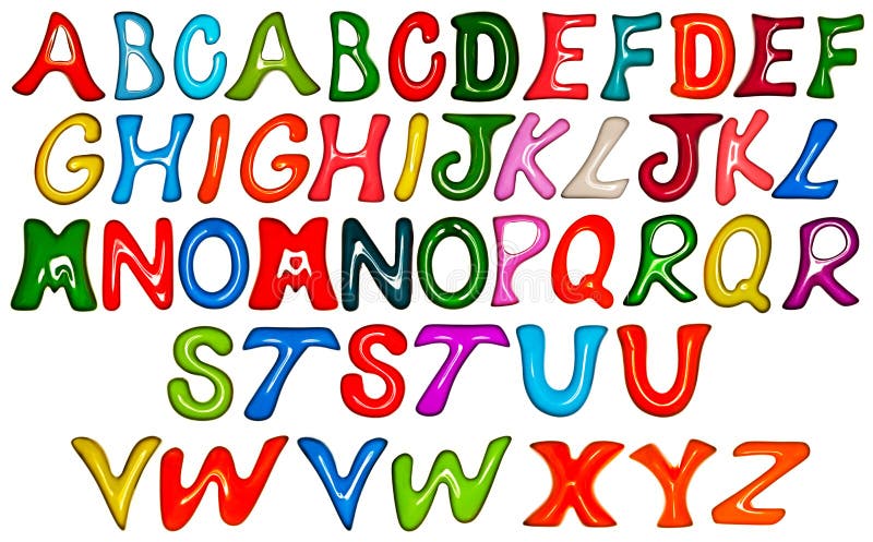 Alphabet stock illustration. Illustration of medium, cutout - 22852990