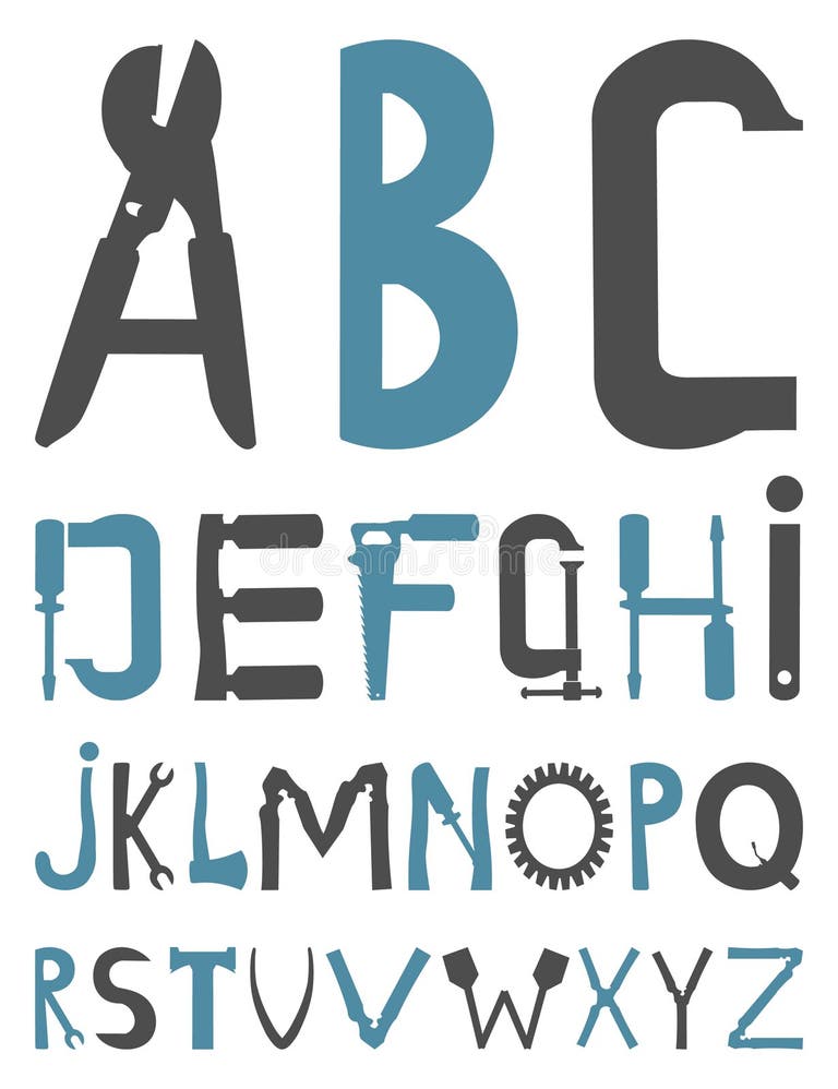 Tools Alphabet Stock Illustrations – 5,070 Tools Alphabet Stock ...