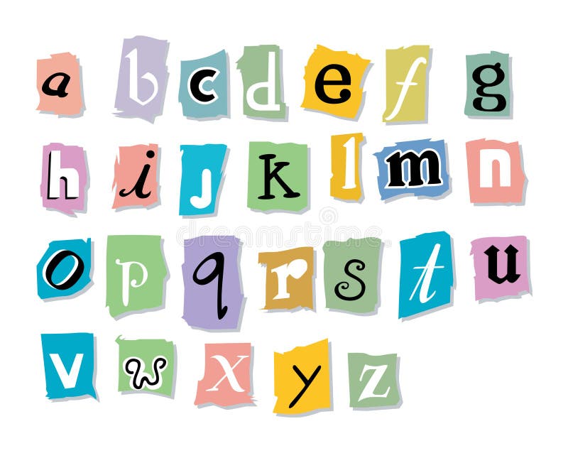 Vector Anonymous Alphabet stock vector. Illustration of color - 22203568