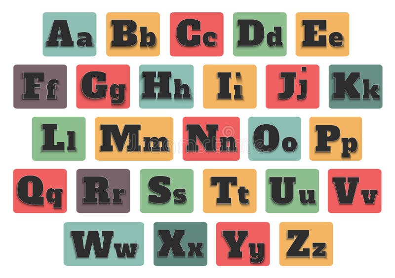 Alphabet illustration de vecteur. Illustration du graphisme - 37195865