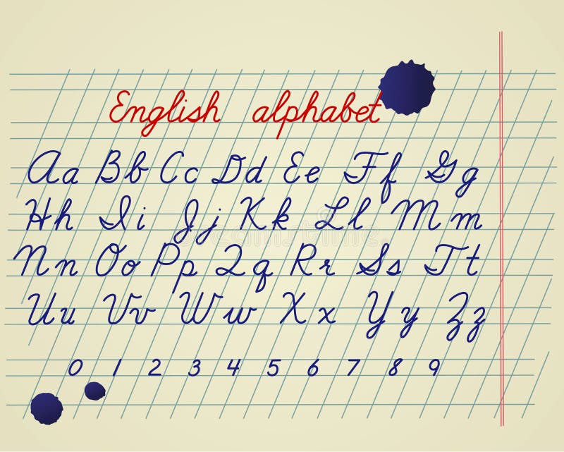 Alphabet anglais illustration de vecteur. Illustration du capital ...