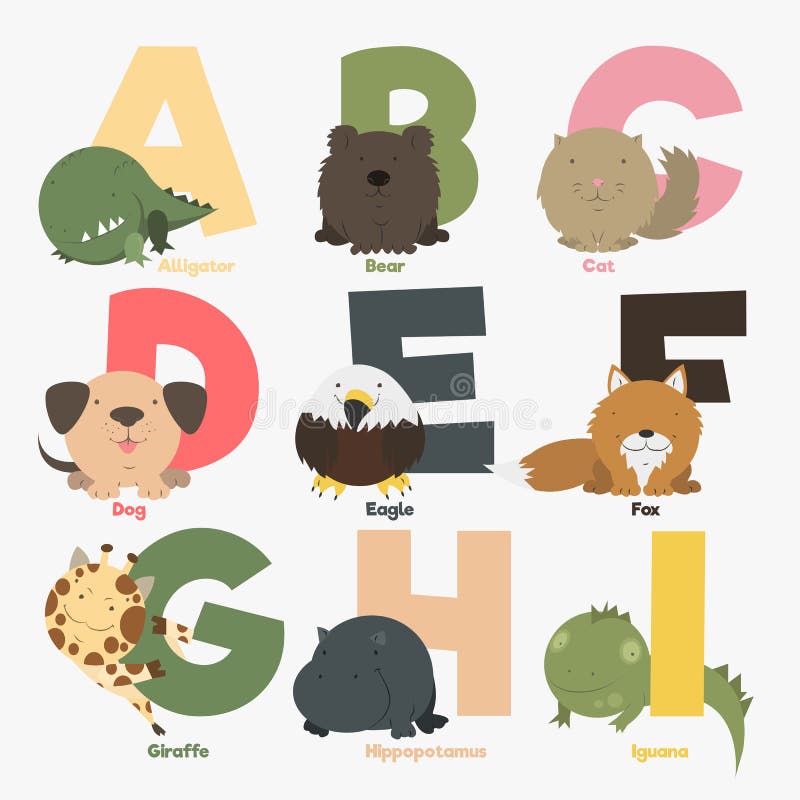 Alphabet birds stock vector. Illustration of behind, under - 18577652