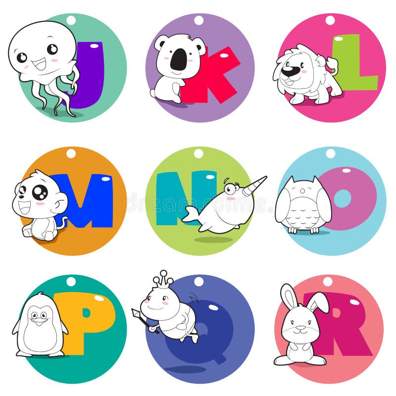 Alphabet animals stock vector. Illustration of animals - 27394309