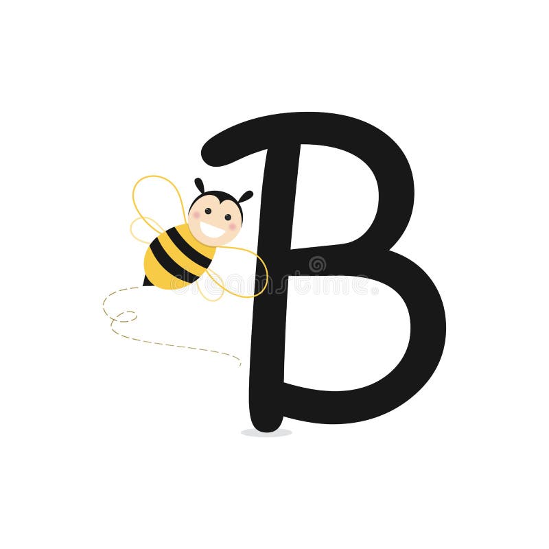 Alphabet. B of Bee stock vector. Illustration of alphabet - 111081145