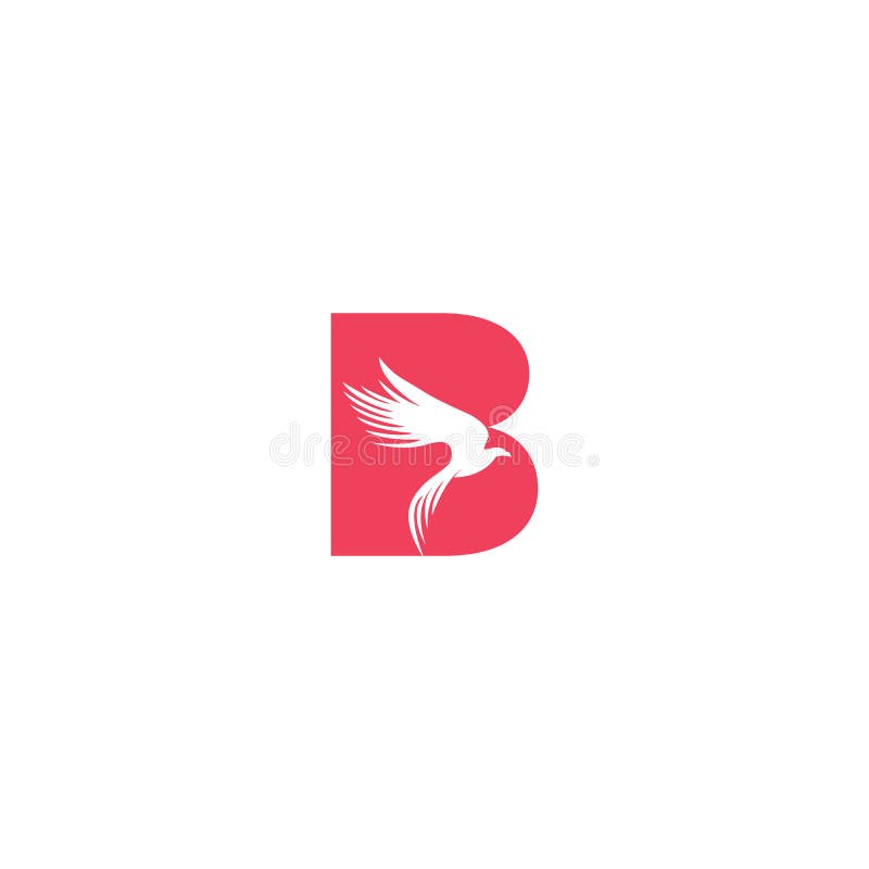 Modern Letter B Initial Falcon Logo Designs. Stock Vector ...