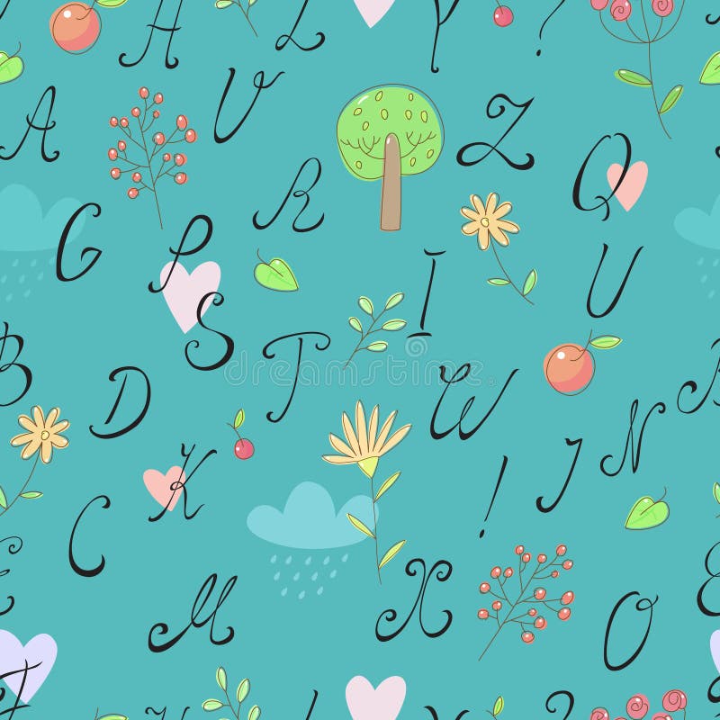 Alphabet background stock illustration. Illustration of pattern - 19242304