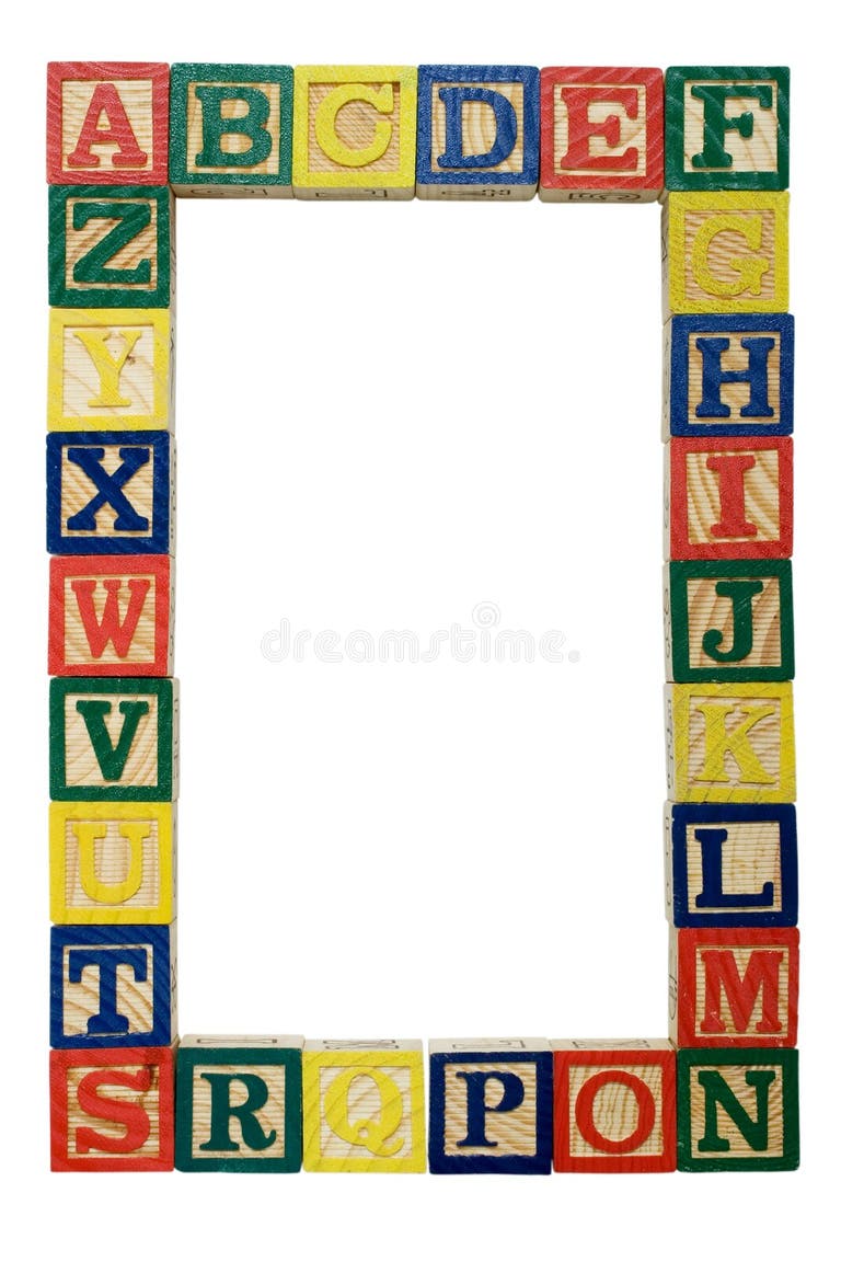 Border Alphabet Block Stock Illustrations – 175 Border Alphabet Block ...