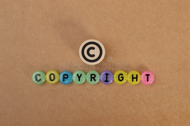 Alphabet Beads with Text COPYRIGHT and Letter C Stock Photo - Image of ...