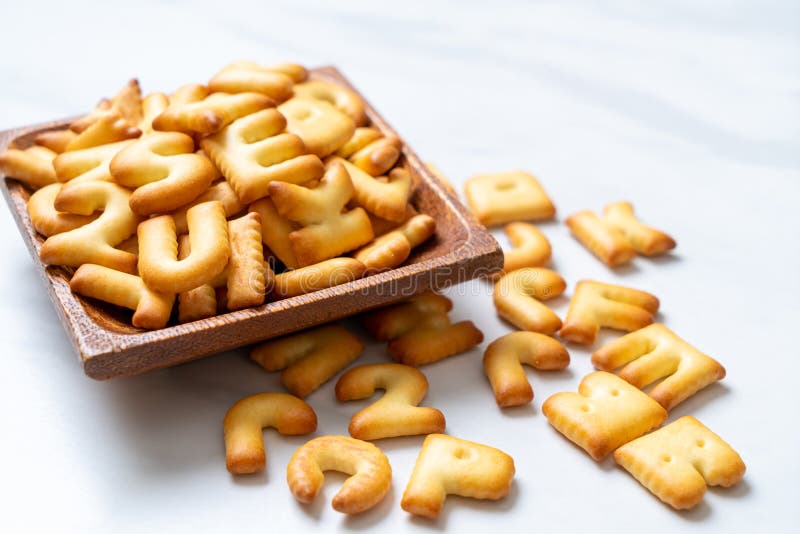 Alphabet biscuit bread stock image. Image of gourmet - 162901853