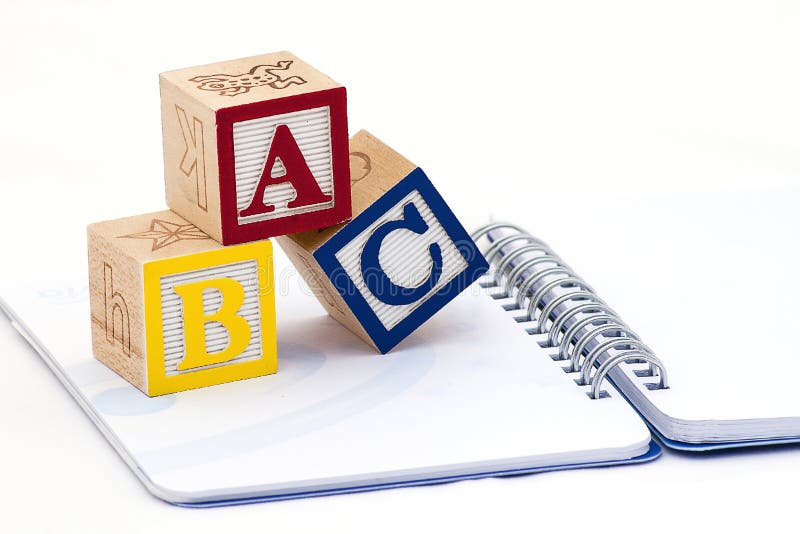 Easy ABC Blocks stock image. Image of educate, kindergarten - 15415031