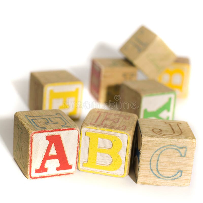 ABC Blocks stock photo. Image of block, cube, develop - 5852272