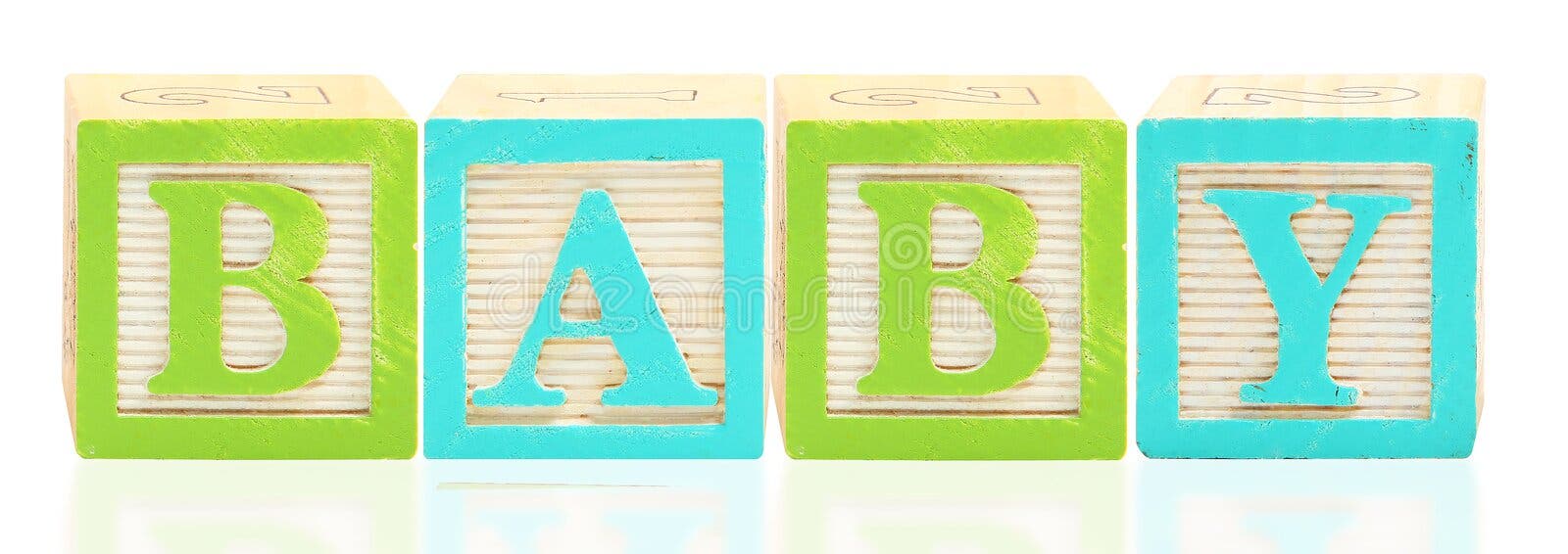 Alphabet Blocks Spell Baby Across Expecting Mom Belly Stock Photo ...