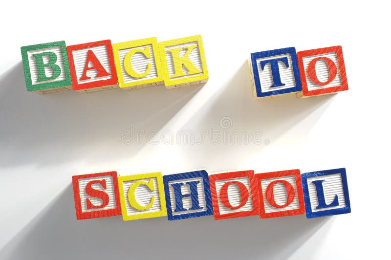 Back To School Blocks stock image. Image of isolated - 14725397